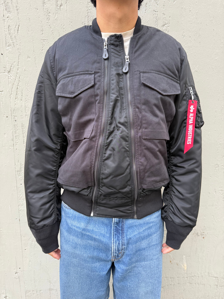 MA-1 Mixed Cotton Flight Jacket Black – Complex Clothing Inc.