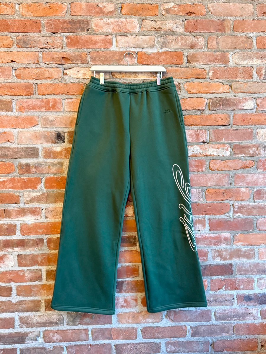 Signature Wide Pant Dark Green/White – Complex Clothing Inc.